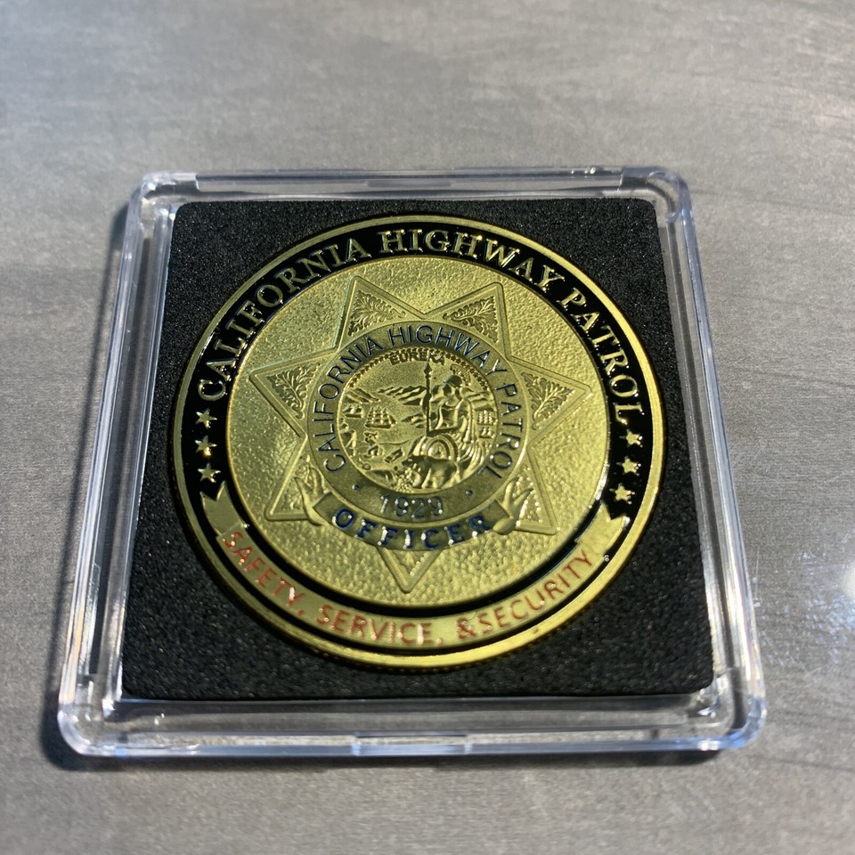 CALIFORNIA HIGHWAY PATROL "CHP" Challenge Coin NEW 2X2 ST CASE INCLUDED ...