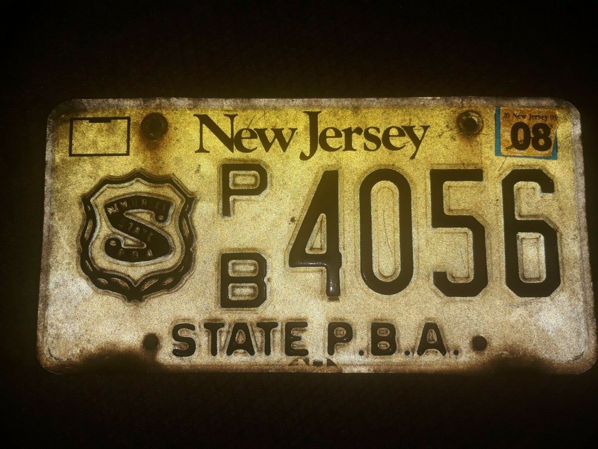 Nj Pba License Plates