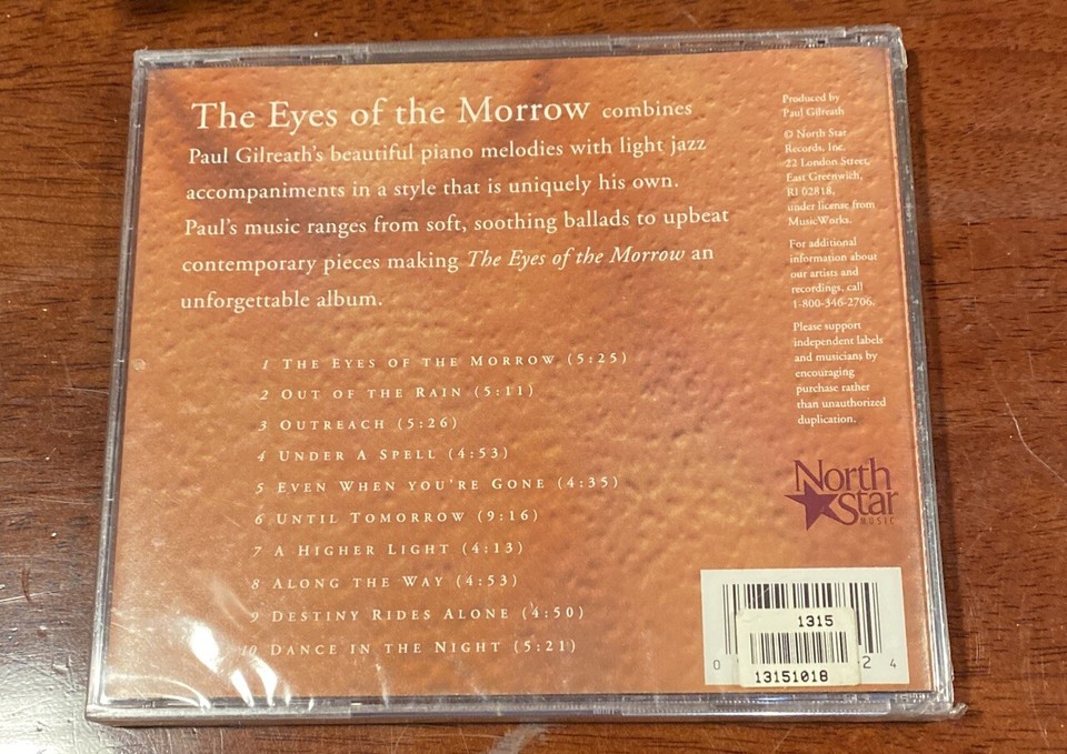 Paul Gilreath CD The Eyes of the Morrow Music Works 1996 New Unopened ...