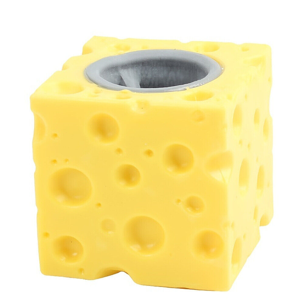 Mouse Cheese Cup Fidget Sensory Toy Stress And Anxiety Relief Squeeze ...
