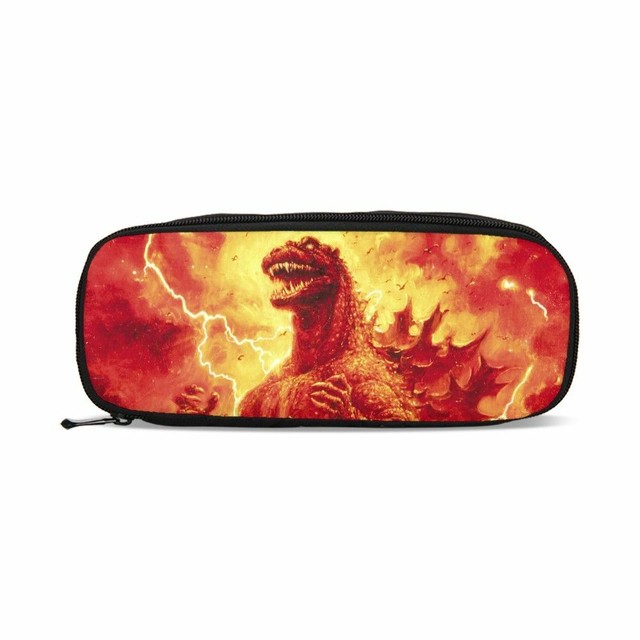 Godzilla Large Kids School Backpack Lunch Box Sling Bags Pencil Case ...