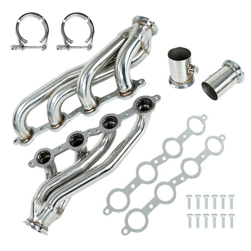 Conversion Swap Kit Turbo Truck Headers Fits For Chevy GMC LS1 LS2 LS3 ...