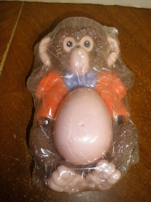 NEW Vintage Choco The Monkey Grooming Soap Set Soap Dish, Sponge, Soap ...