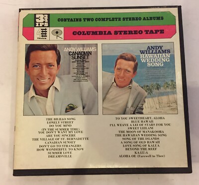 Andy Williams Canadian Sunset/Hawaiian Wedding Song Reel To Reel Tape 4 ...