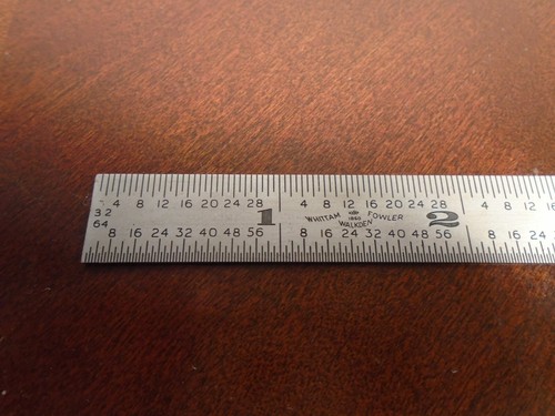 Whittam Walkden Fowler Semi-Flexible 6" Metal Ruler No. 951SC - 100th ...