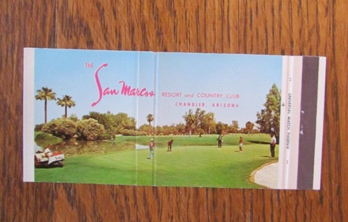 SAN MARCOS GOLF & COUNTRY CLUB MATCHBOOK COVER: CHANDLER, ARIZONA ...