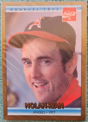 Nolan Ryan Angels 1992 Donruss Sealed Cello Pack Of Cards Coca-Cola ...