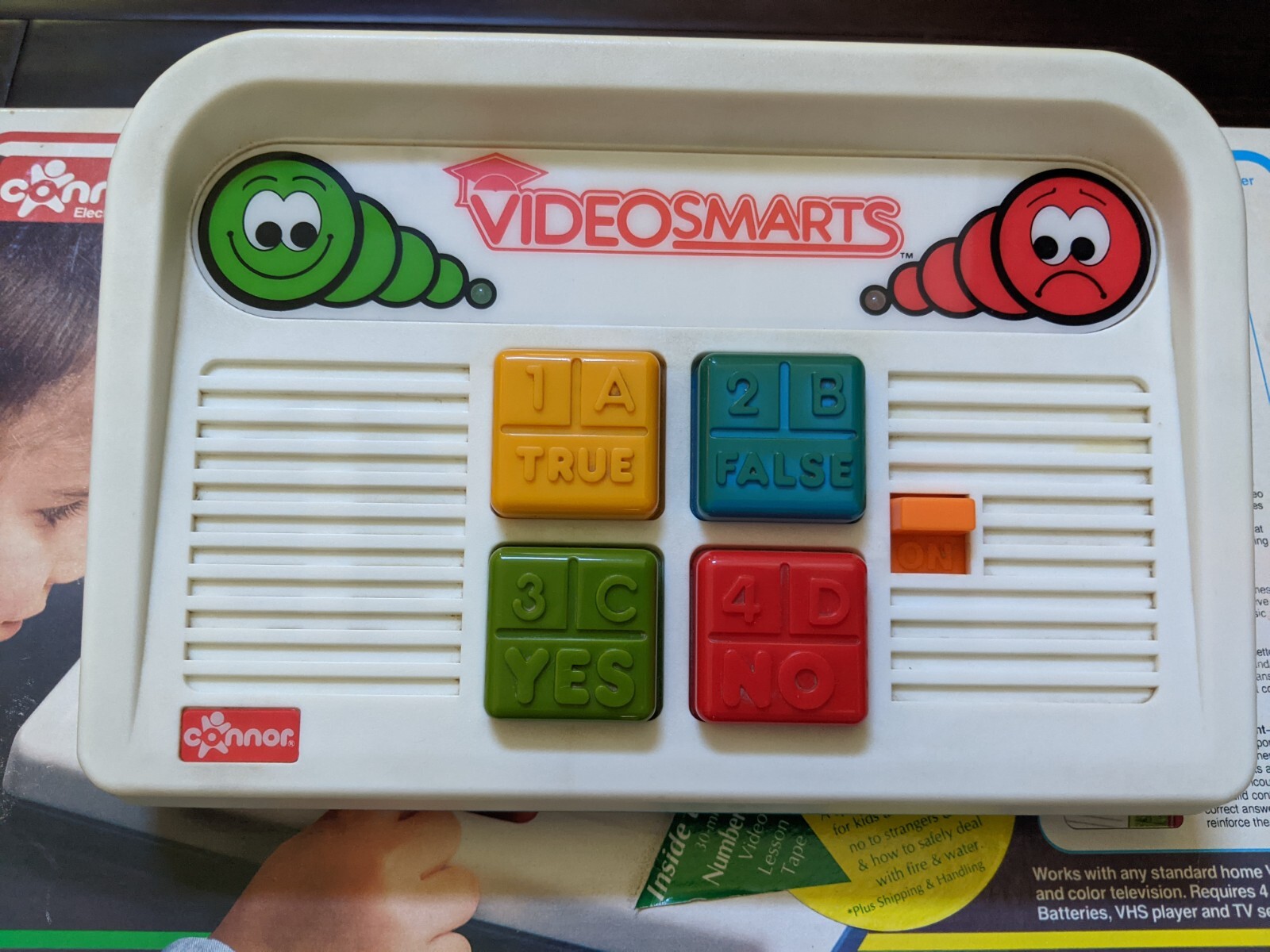 Vtg 1986 Connor VideoSmarts Video Smart 80s 90s Kid Video Game VCR ...