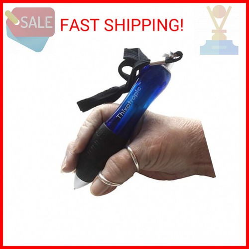 Super Big Fat Pens for Arthritis, Black Ink, Blue body (pack of 5 pens ...