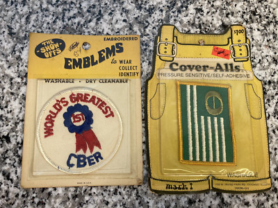 70's 2 Vintage CB Radio Embroidered Patches CB er 10-4 MADE In USA | eBay