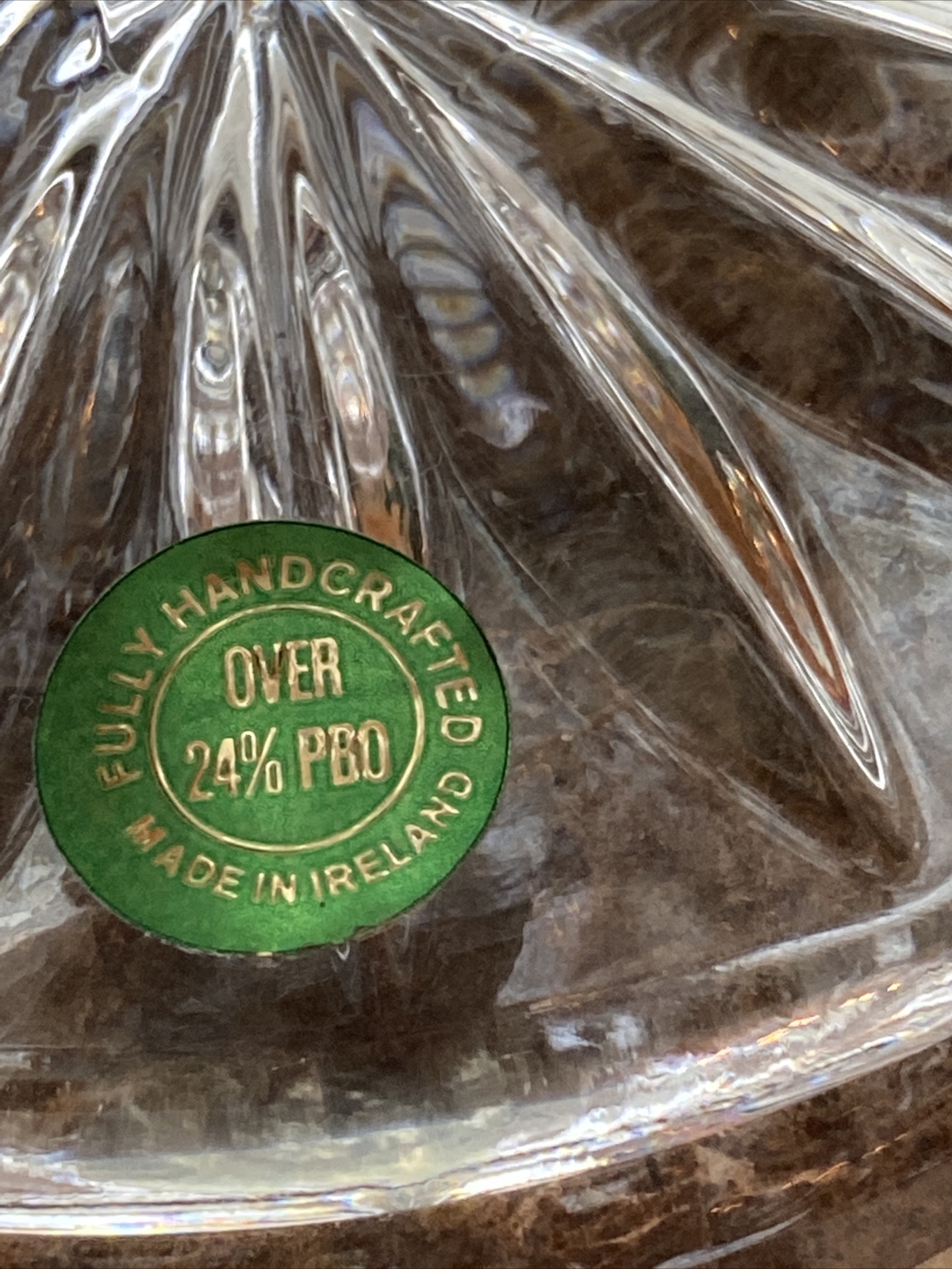 Vintage CLARENBRIDGE IRISH CRYSTAL 24% Lead Crystal - Vase - 10 inches ...