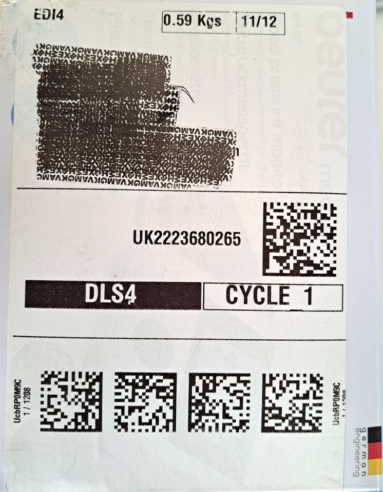 Beurer BM27 Upper Arm Blood Pressure Monitor. Digital Display. XL Cuff ...