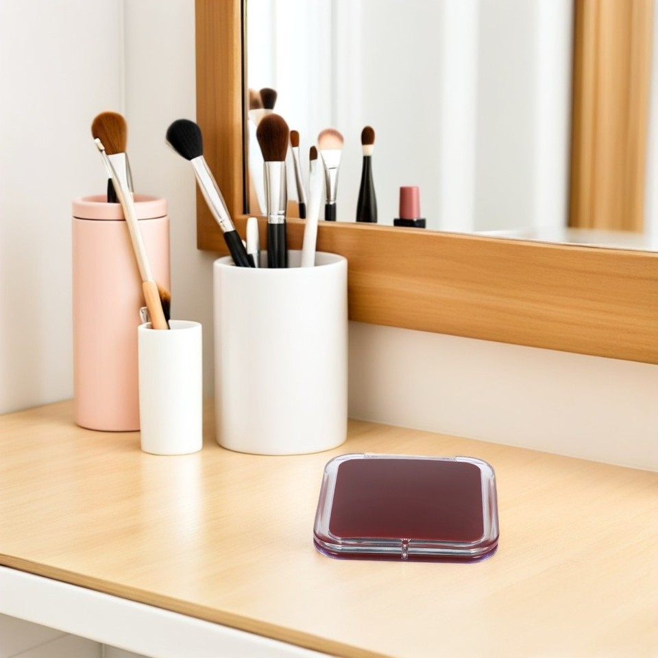 Folding Double Sided Square Compact Mirror Portable Pocket 15x Mirror | eBay Australia