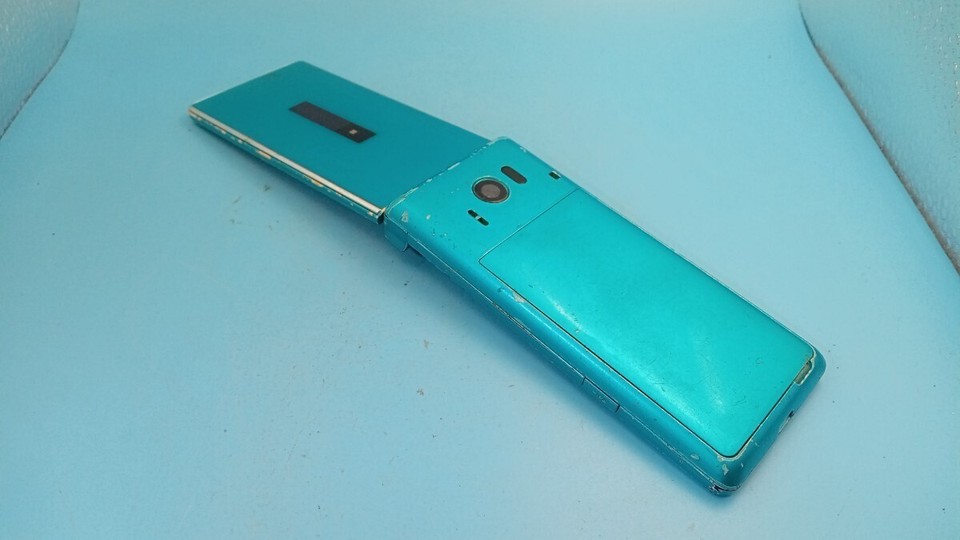 SHARP AQUOS KEITAI DOCOMO SH-06G Blue Android Flip Phone Unlocked From ...