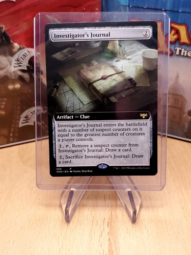MTG - NM-Mint, English-Investigator's Journal - Extended Art-Innistrad ...