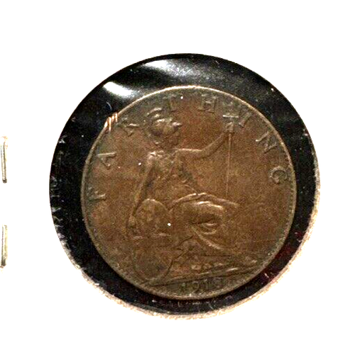 Great Britain 1918 farthing KM 808.1 XF | eBay