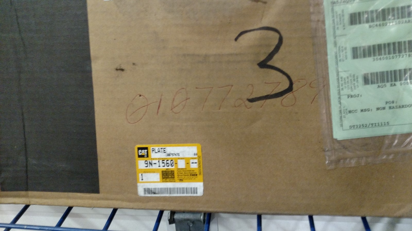 CATERPILLAR 9N-1560 Plate Cat 9N1560 | eBay