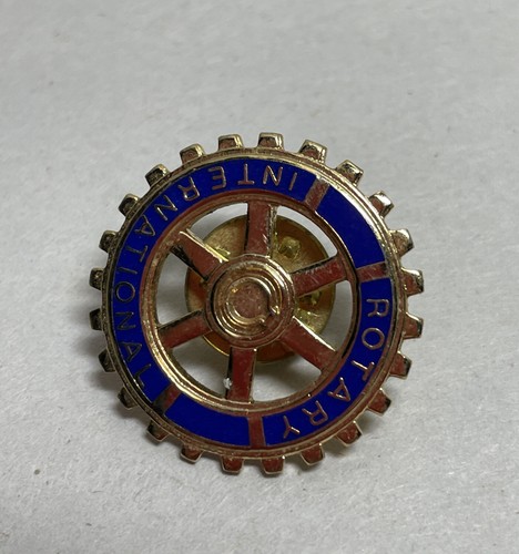 Rotary International Club Blue Enamel Metal Lapel Hat Tie Pin | eBay