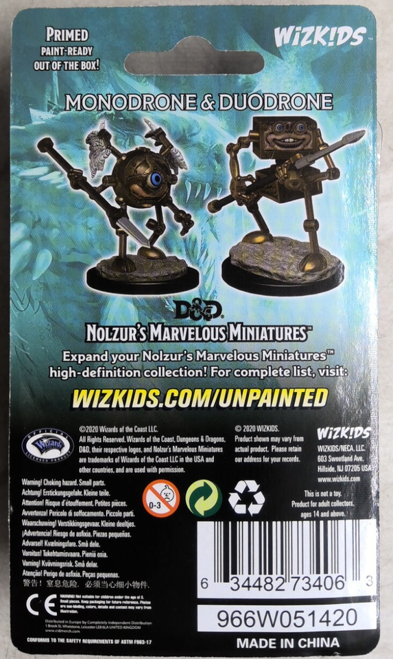 DUNGEONS & DRAGONS MARVELOUS MINIATURES ~ MONODRONE & DUODRONE ~ BRAND ...