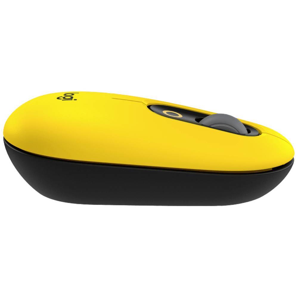 Logitech POP Souris Bluetooth optique jaune, noir, gris 4 Boutons 4000 ...