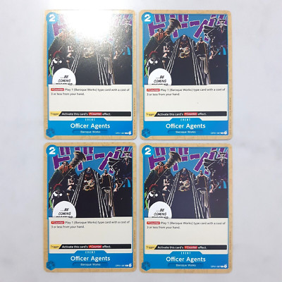 One Piece TCG Officer Agents OP01-087 x 4 Cards | eBay Australia