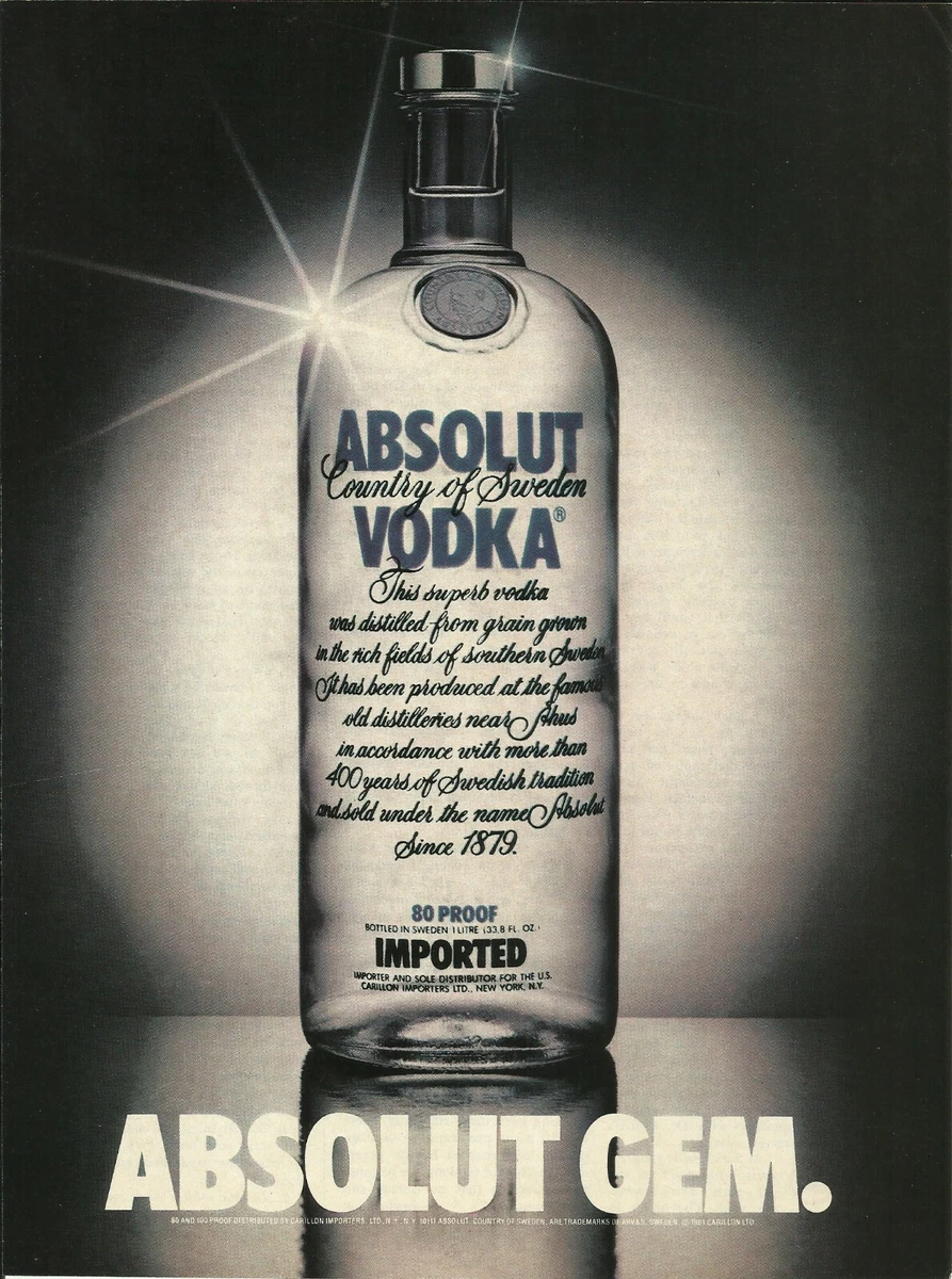 Absolut Vodka Print Ads