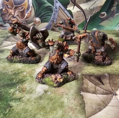 dnd miniature, Horde Builder Greenskin Hill Orks(Nicely Hand Painted ...