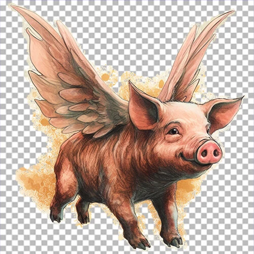 Flying Pig Png