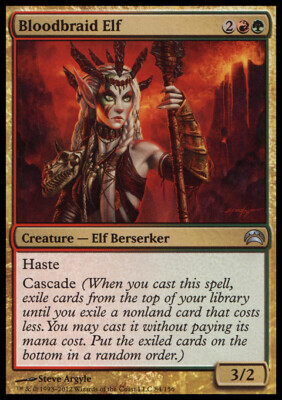 MTG Magic the Gathering Bloodbraid Elf (84/157) Planechase 2012 Edition ...