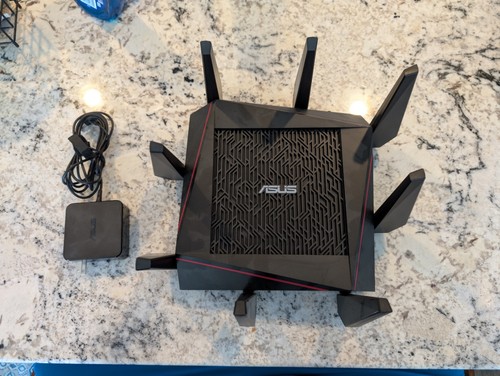 ASUS RT AC5300 Extreme Tri Band WiFi Router Gaming 4K Streaming 8 ...