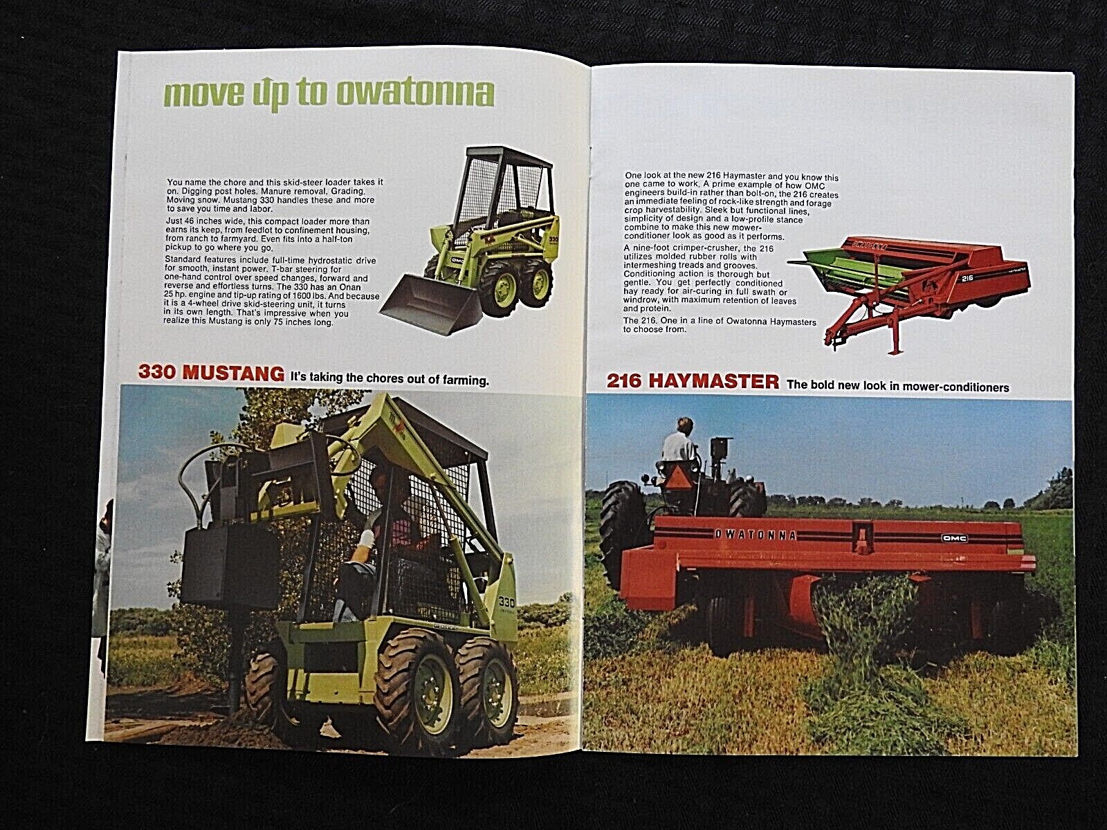 1970's OWATONNA 330 440 1200 1700 SKID STEER 770 880 LOADER TRACTOR ...