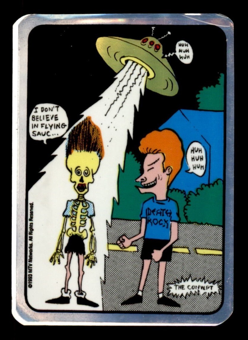 1993 MTV Networks Beavis and Butt-Head Vending Machine Foil Sticker ...