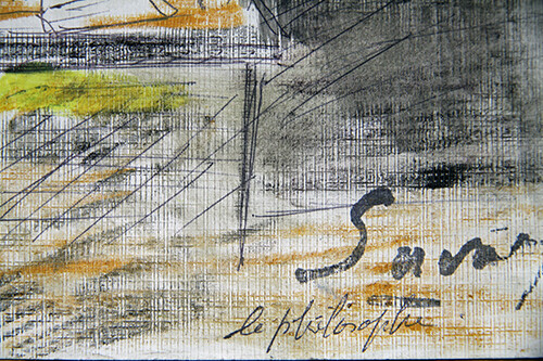 Robert savary - Drawing Original Signed - The Philosopher | eBay