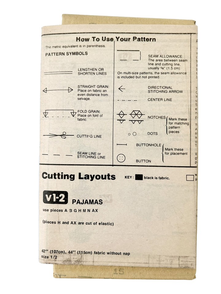 Vintage Children’s Pajamas UNCUT Sewing Pattern Size 2t Simplicity ...