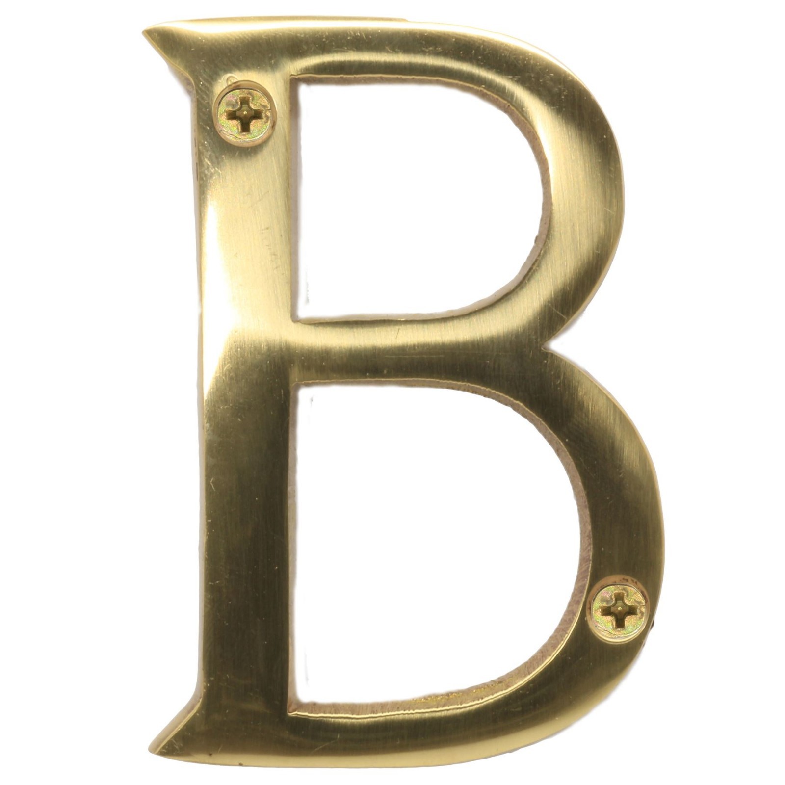 LARGE SOLID BRASS NUMBERS LETTERS WITH SCREWS 3/75mm House Home Front ...