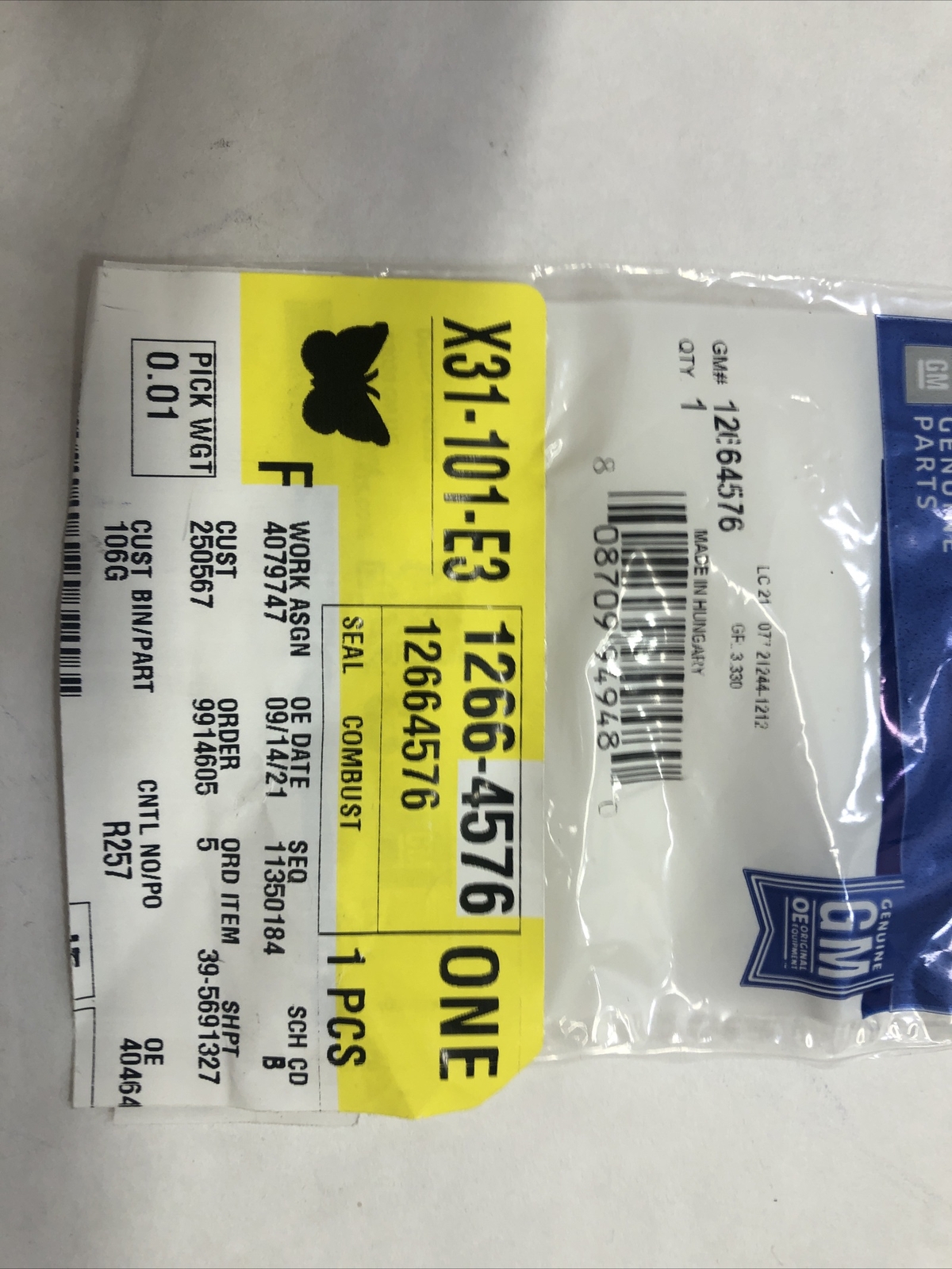 Genuine GM Combustion Fuel Injector Seal 12664576 | eBay