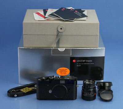LEICA MP CLASSIC BLACK PAINT RANGEFINDER SET +50MM SUMMICRON F2 10317 +BOX MINT! | eBay