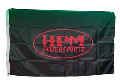HPM Garage Flag 3x5 Feet Banner Flag Red on Black | eBay