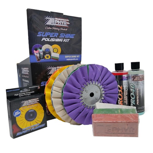 ZEPHYR Custom POLISHING Products Super Shine Polishing Kit with 8 ...