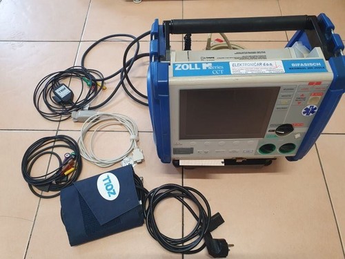 ZOLL M series CCT defibrillator (SpO2, NIBP, 12 lead ECG, new in and ex ...