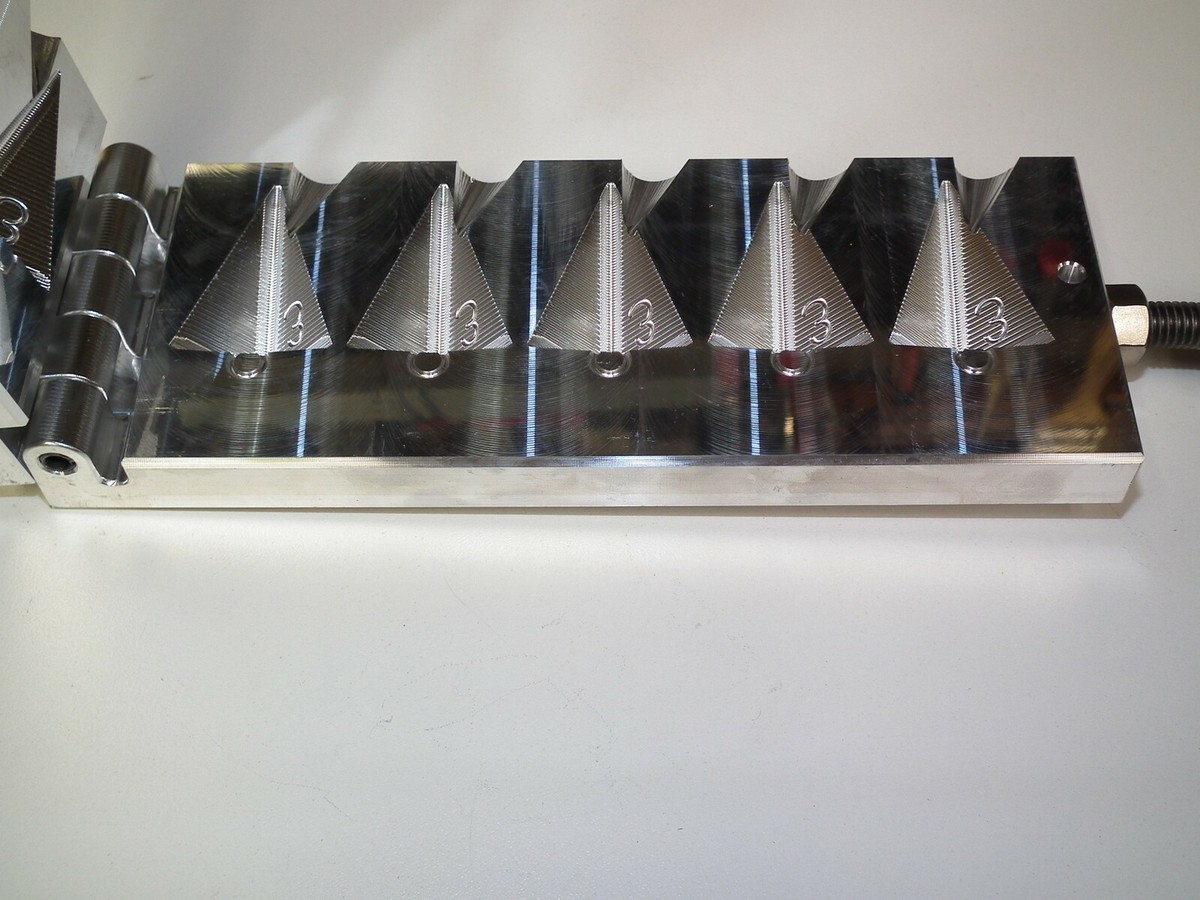 Fishing Lead Mold Sinkers & Weights 3 Oz Pyramid Sinker Production Mold ...