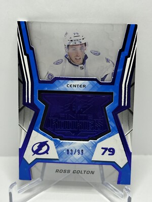 2021-22 UD SPx FINITE ROOKIES BLUE #/99 - ROSS COLTON - TB LIGHTNING RC ...