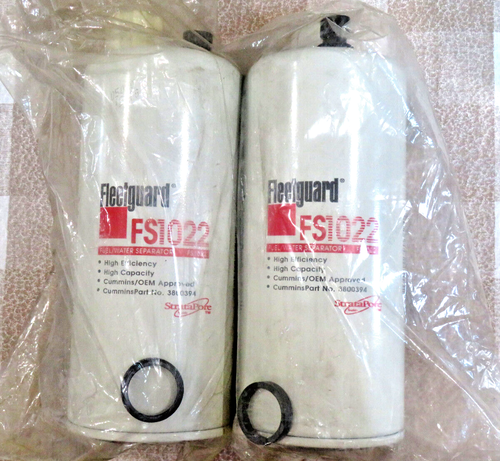Fleetguard FS1022 Fuel Filter (Set of 2) Cummins 3800394 BF1272 P551022 ...