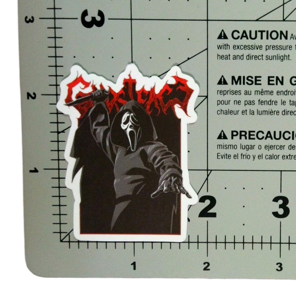 Horror Movie Sticker Ghostface Scream Slasher Thriller Scary Villain | eBay