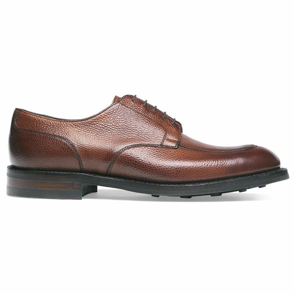 Cheaney Chiswick R Derby In Mahogany Grain Leather | eBay UK