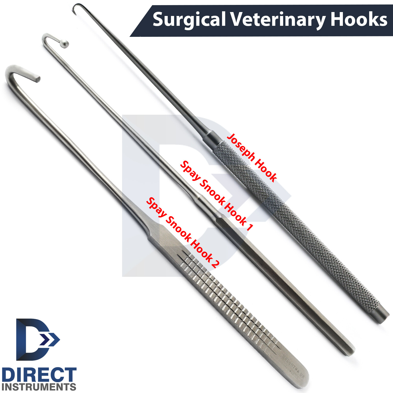 MEDENTRA Veterinary Surgical Instruments Spay Snook Hook Joseph Skin ...