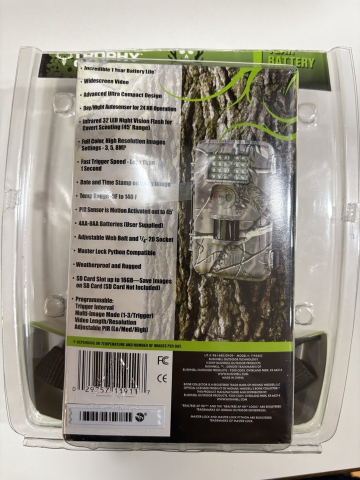 Bushnell Trophy Trail Camera HD Model 119425 Works Hunting Game Camera ...