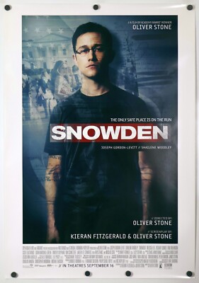 Snowden - original movie poster - 27x40 - 2016 - Oliver Stone | eBay