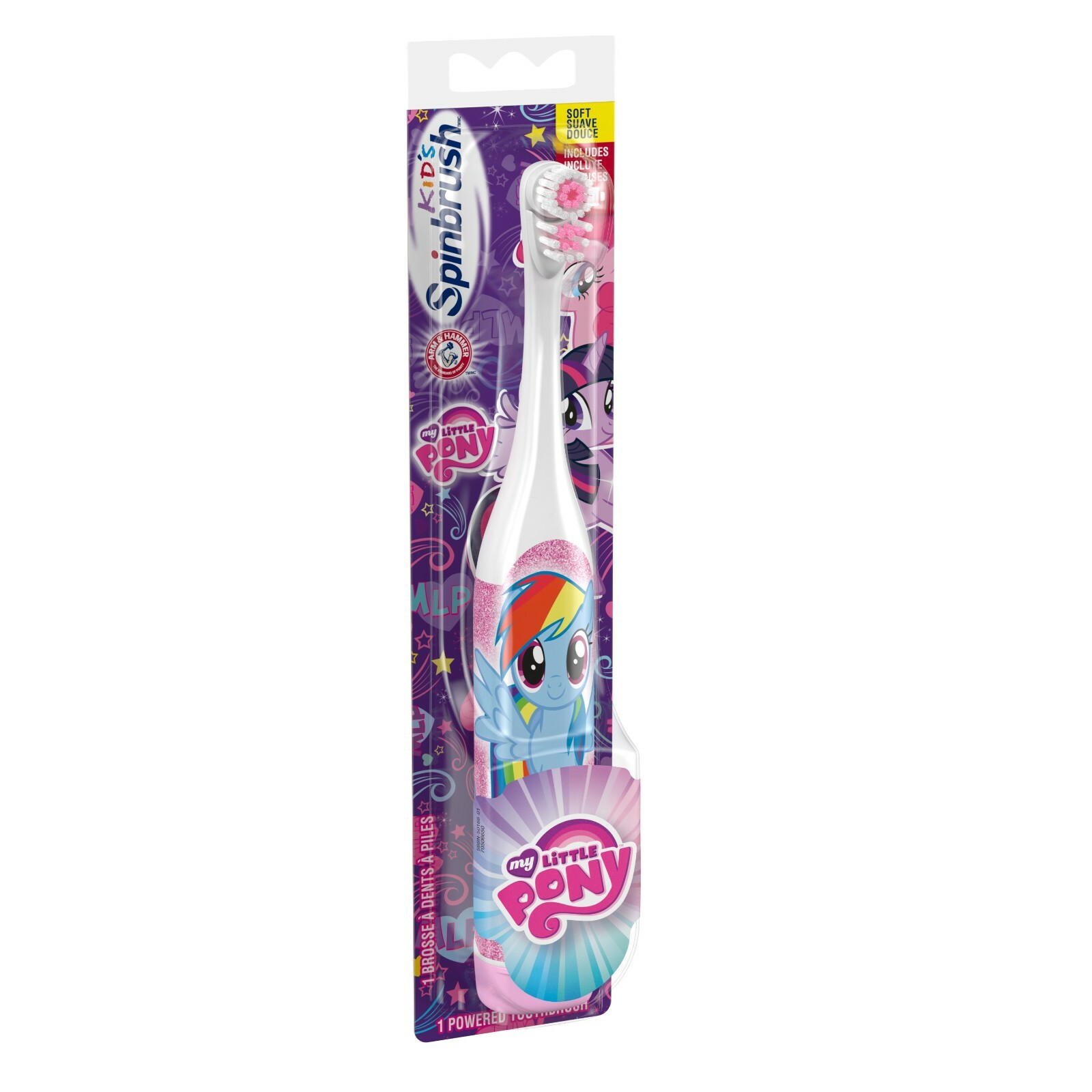 Arm & Hammer My Little Pony Kids Spinbrush Oscillating Electric ...