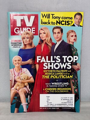 9/30/19 TV Guide Magazine The Politician Gwyneth Paltrow Cover | eBay